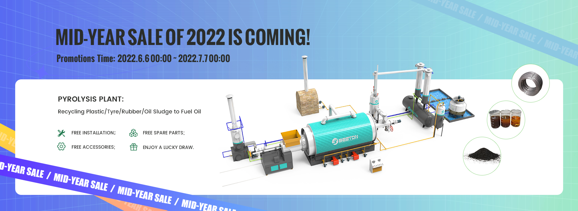 Tyre Pyrolysis Plant | Shipment in 45-60 Working Days