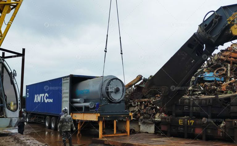 BLJ-3 Portable Pyrolysis Machine Arrived in Japan in 2023