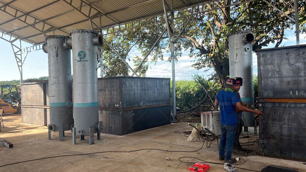 Smooth Installation of Batch Rice Husk Carbonizer in Costa Rica in 2023